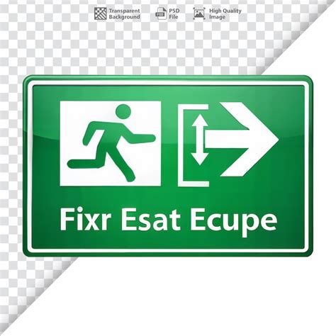 Green Emergency Exit Sign Indicating Safe Evacuation Routes