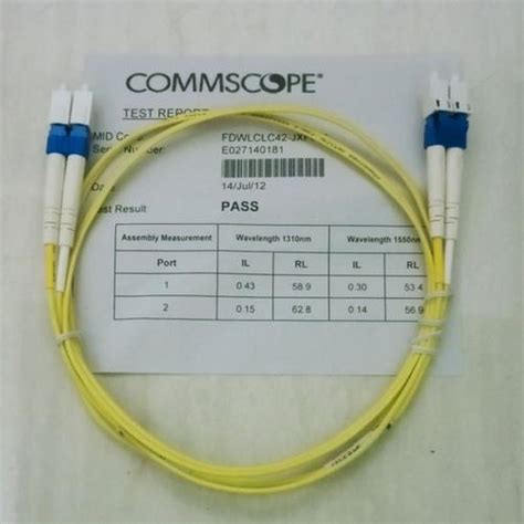 Jual Patchcord Fo Commscope Lc To Lc Singlemode Duplex 1m Kota Depok Andriyanto7 Tokopedia