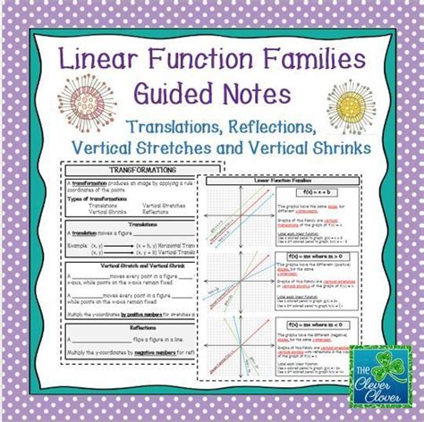 Linear Functions Guided Notes Linear Function Guided Notes