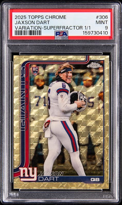 Jaxson Dart 2025 Topps Chrome Superfractor 591k Sale Figoca