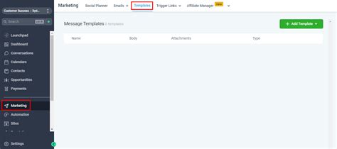 overview of sms and email templates in gohighlevel growthable