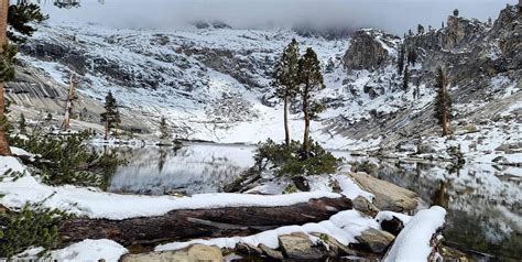 Snow Dusted Pear Lake In Sequoia Np Oc 1440 X 809 Rearthporn
