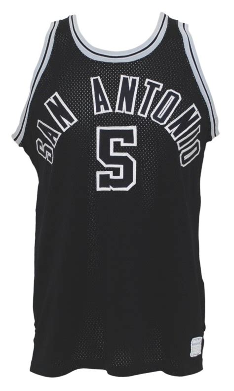 1975 76 Billy Paultz Aba San Antonio Spurs Game Used Road Jersey Grey