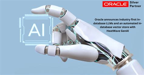oracle announces industry first in database llms and an automated in