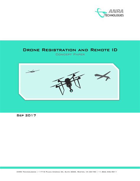 pdf drone registration and remote id anra technologies the use of