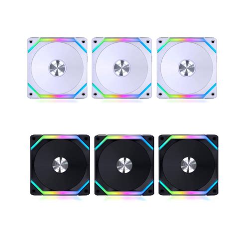 Lian Li Uni Fan Sl120 V2 Rgb 3x 120mm Fan Pack With Controller Black