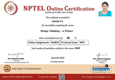 Designthinking Nptel Lifelonglearning Creativesolutions Iitmadras