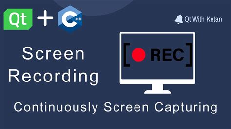 Qt QScreen How To Make Own Screen Recorder Application Screen