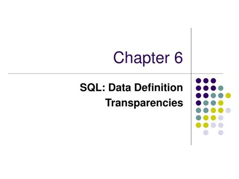 Ppt Sql Data Definition And Integrity Constraints Powerpoint