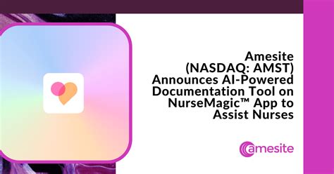 Amesite Nasdaq Amst Announces Ai Powered Documentation Tool On