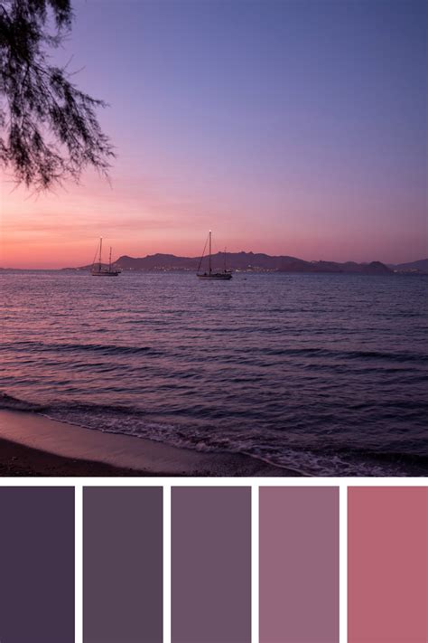 Purple Sunset Color Palette Color Scheme Generator Sunset Color