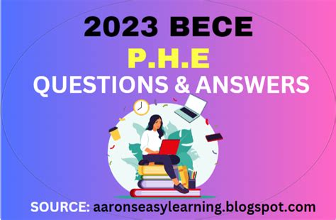 2023 Bece Questions And Answers Physical Health Education Sierra Leone