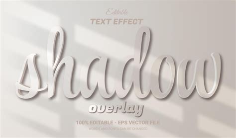 Premium Vector Shadow Editable Text Effect