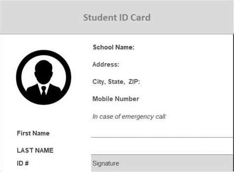Free Id Card Template 18 Best Identification Card Designs Word Excel