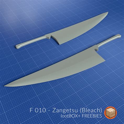 Fichier Stl Gratuit F 010 Zangetsu Bleach 🎨・modèle Imprimable En 3d