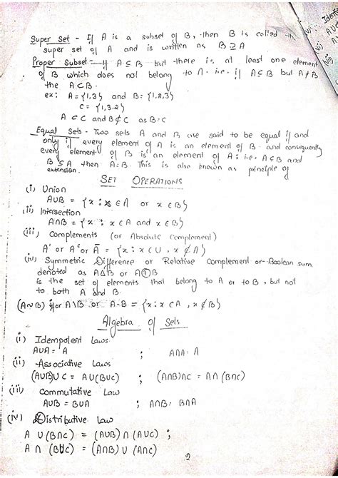 Solution Discrete Mathematics Hand Written Notes Studypool