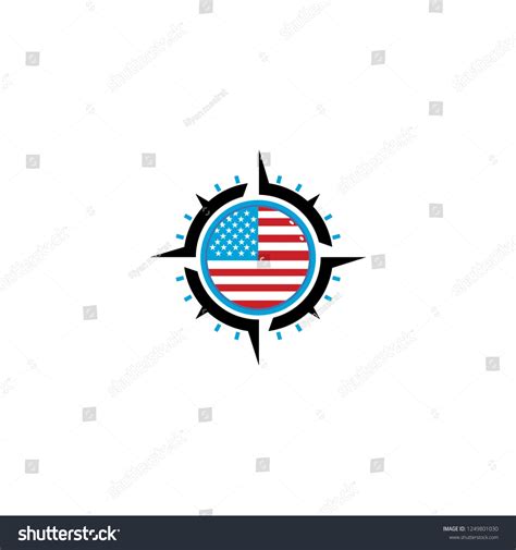 Inspirational Logo Design Flag Compass Stock Vector Royalty Free 1249801030 Shutterstock