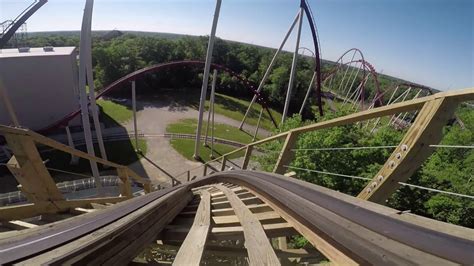 Mystic Timbers Roller Coaster Kings Island Pov Youtube