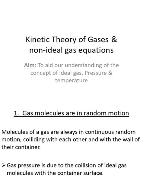 4 Non Ideal Gases Pdf