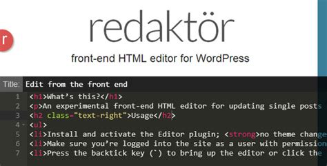 Redaktor Front End HTML Editor Agentur Zweigelb