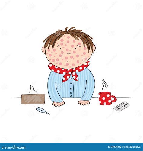 Skin Rash Isolated Cartoon Vector Illustration