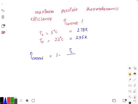 Solved What Is The Maximum Possible Thermodynamic Conversion
