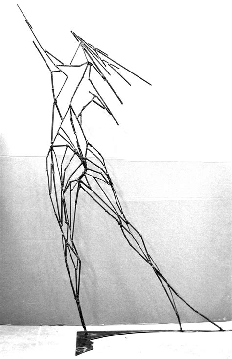 Metal Sculptures Metal Framework Reinforcement Bars Behance