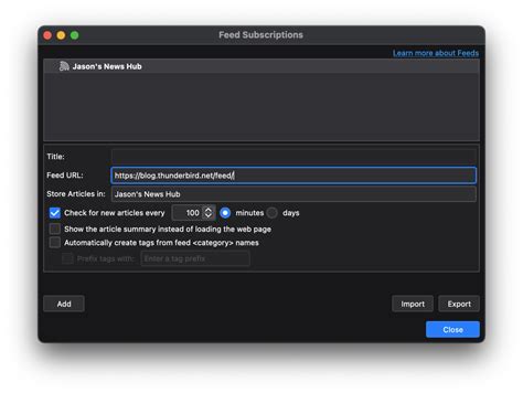 Thunderbird Rss How To Bring Your Favorite Content To The Inbox