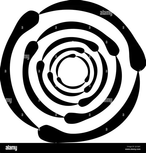 Abstract Cicular Geometric Circle Vector Design Element Stock Vector