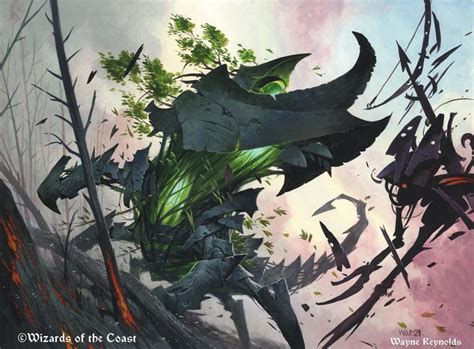 Perennial Behemoth Mtg Art From The Brothers War Set By Wayne Reynolds