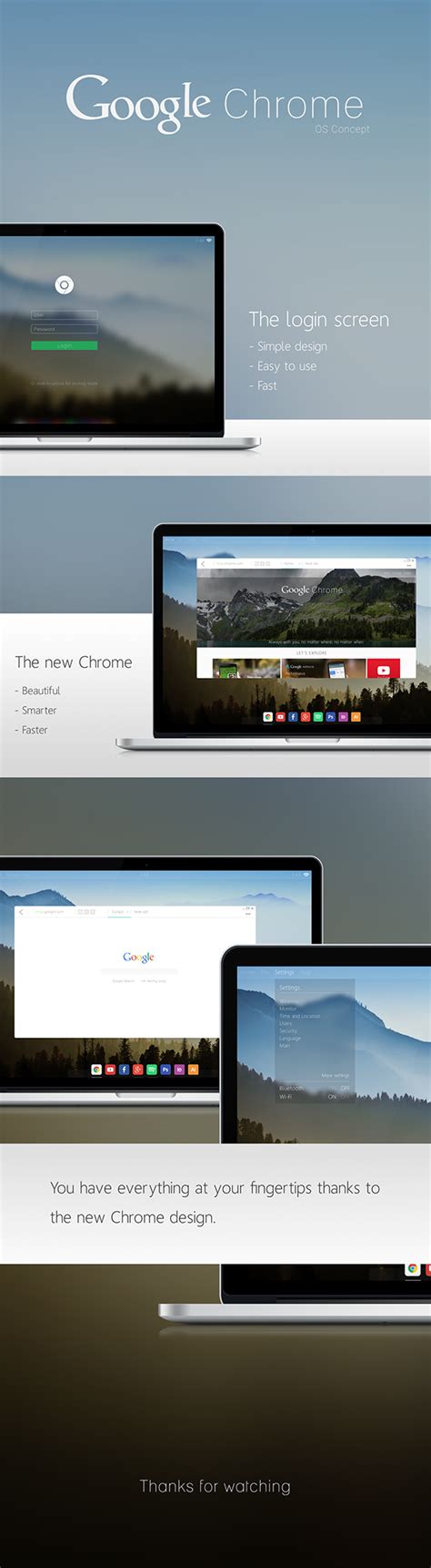 Google Chrome OS Concept On Behance