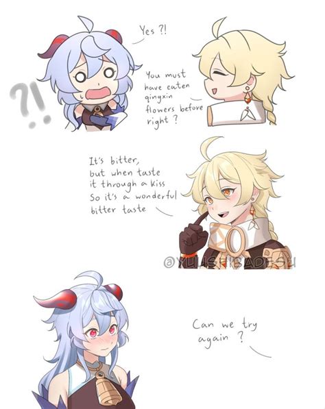 Aether X Ganyu P2 Funny Romance Cute Comics Anime Funny