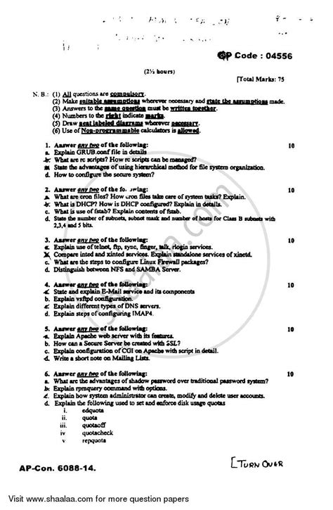 Linux Administration 2014 2015 Bsc It Information Technology