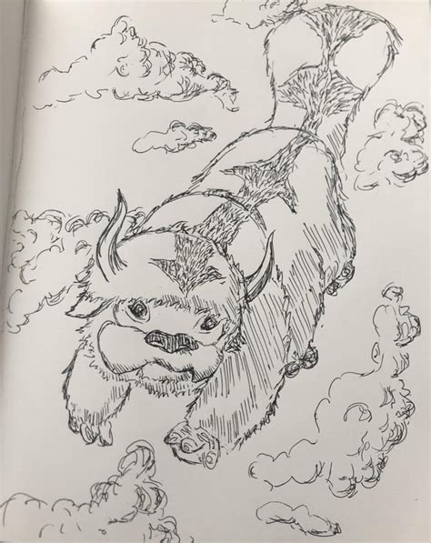 I Just Finished Rewatching Atla And Have Been Drawing All The Characters Heres Appa R Atla