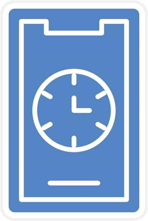 Mobile Clock Vector Icon Design 22884542 Vector Art At Vecteezy