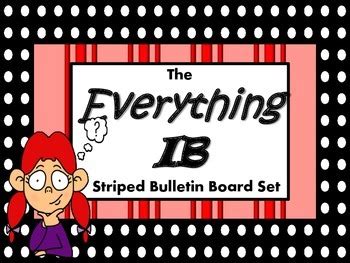 The Everything IB Striped Bulletin Board Set By An Element Of Fun In First