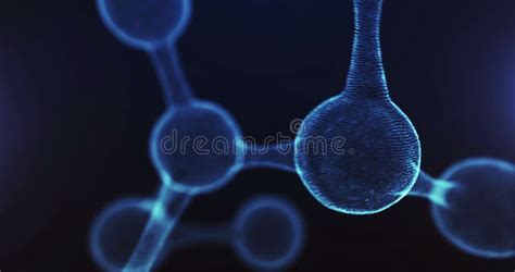 Animated Background Of Molecular Structure Concept Of Science
