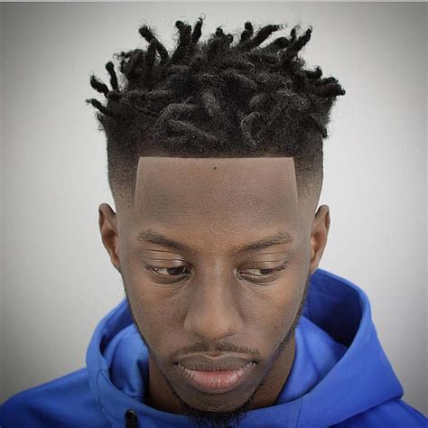 Twists With Fade Line Up Dreadlock Hairstyles For Men Black Men