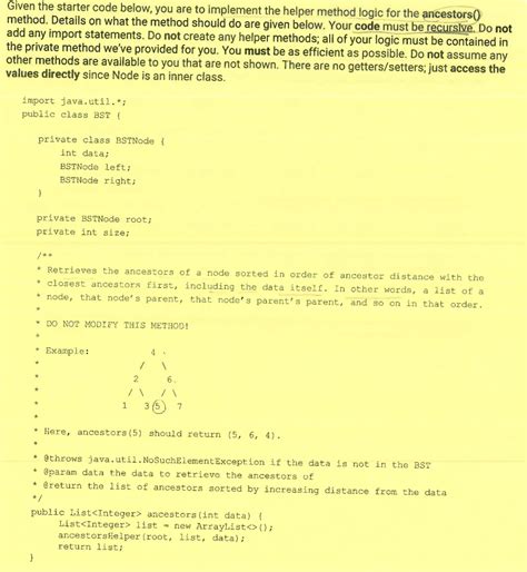 Solved Given The Starter Code Below You Are To Implement