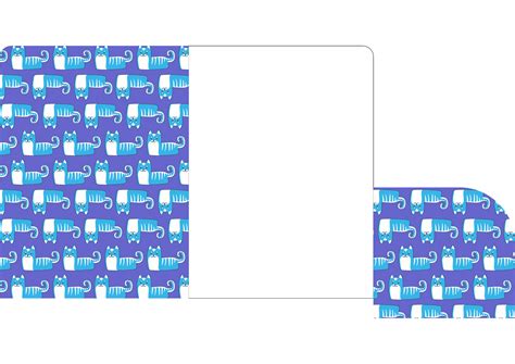 File Folder Design With Cat Pattern Themefile Folder Design With Cat