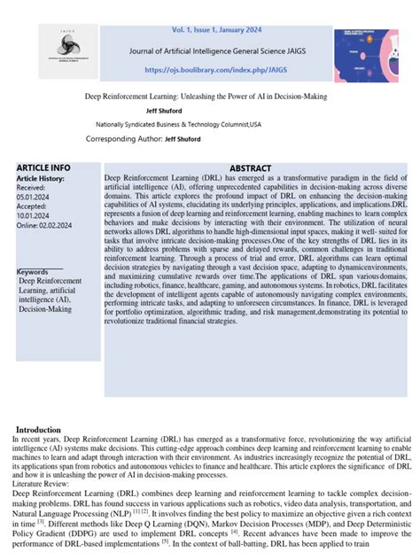 deep reinforcement learning pdf artificial intelligence