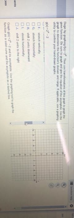 Solved Question Help Begin By Graphing Fx 2 Then Use