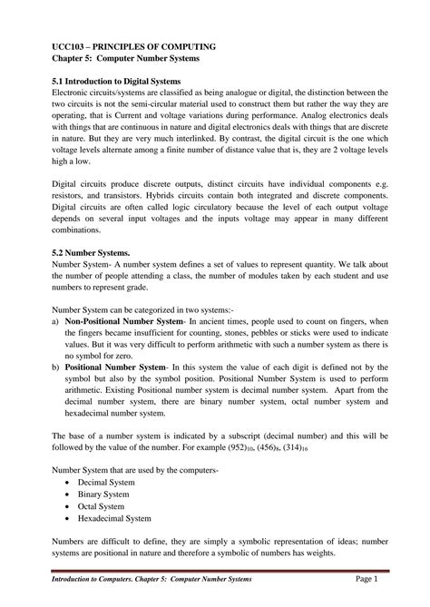 SOLUTION Chapter 5 Computer Number Systems Studypool