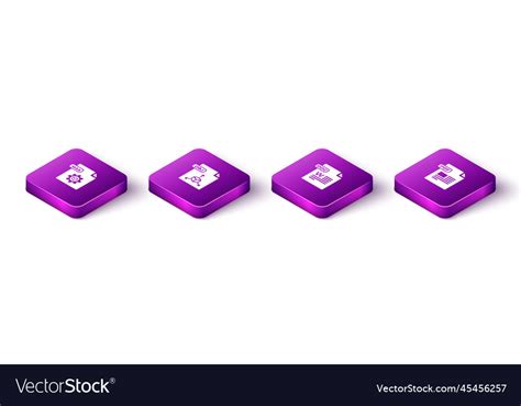 Set Isometric Max File Document Obj Doc And Pdf Vector Image