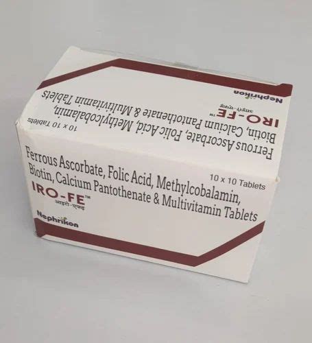 Iro Fe Tablet At ₹ 171box Iron Folic Acid Tablet In Ahmedabad Id