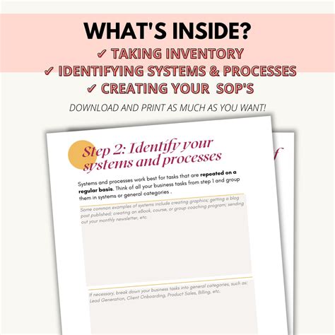 Standard Operating Procedure Template SOP Template Business SOP