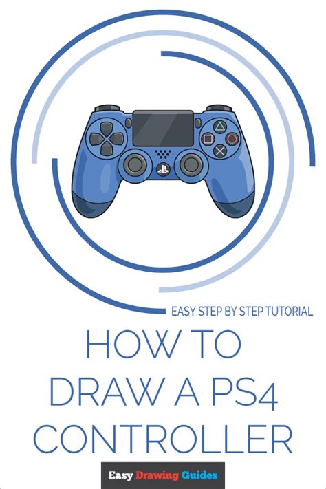 How To Draw A PS4 Controller Really Easy Drawing Tutorial