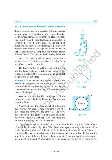 Ncert Book For Class 9 Maths Chapter 10 Circles