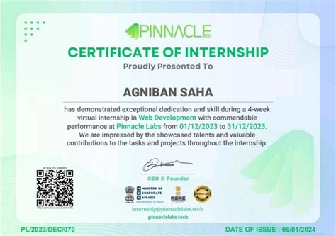 Agniban Saha On Linkedin Webdevelopment Internshipcompletion Pinnaclelabs Learningandgrowing