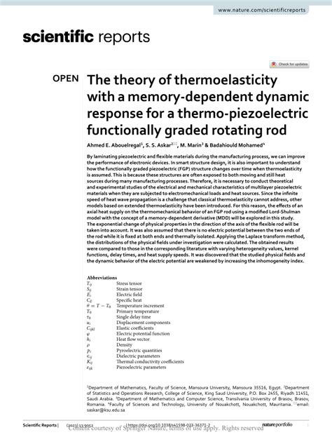 Pdf The Theory Of Thermoelasticity With A Memory Dependent Dynamic Response For A Thermo